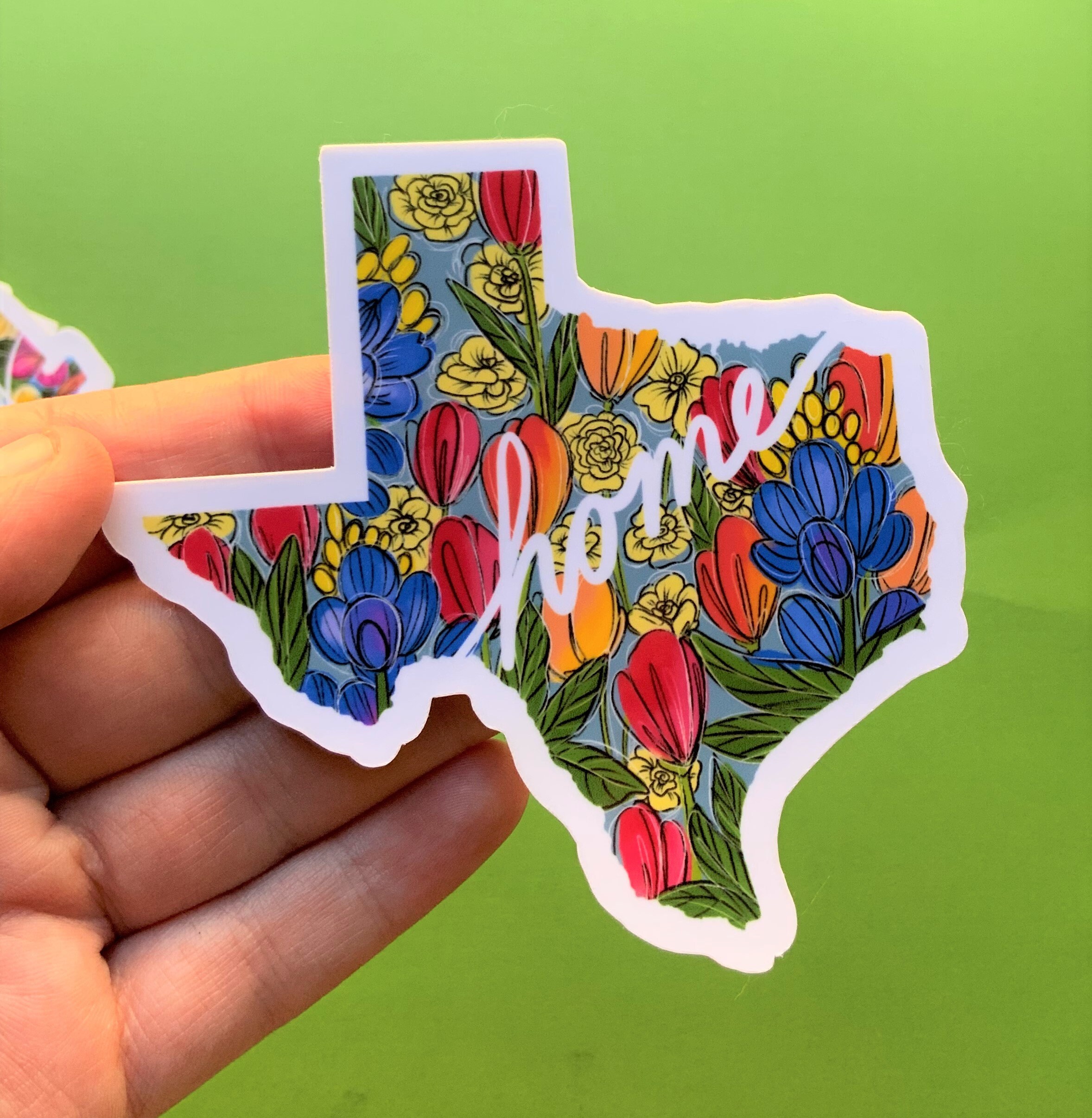 Texas State Magnetic Bookmark / Vinyl Sticker - Etsy