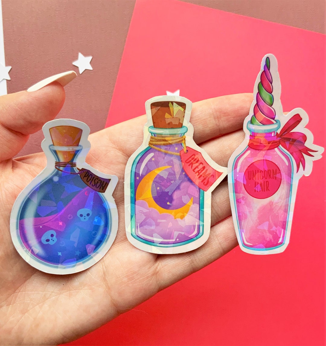 Holographic Potion Sticker Pack - Etsy