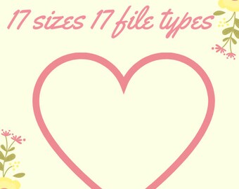 Mini Heart Outline - Etsy