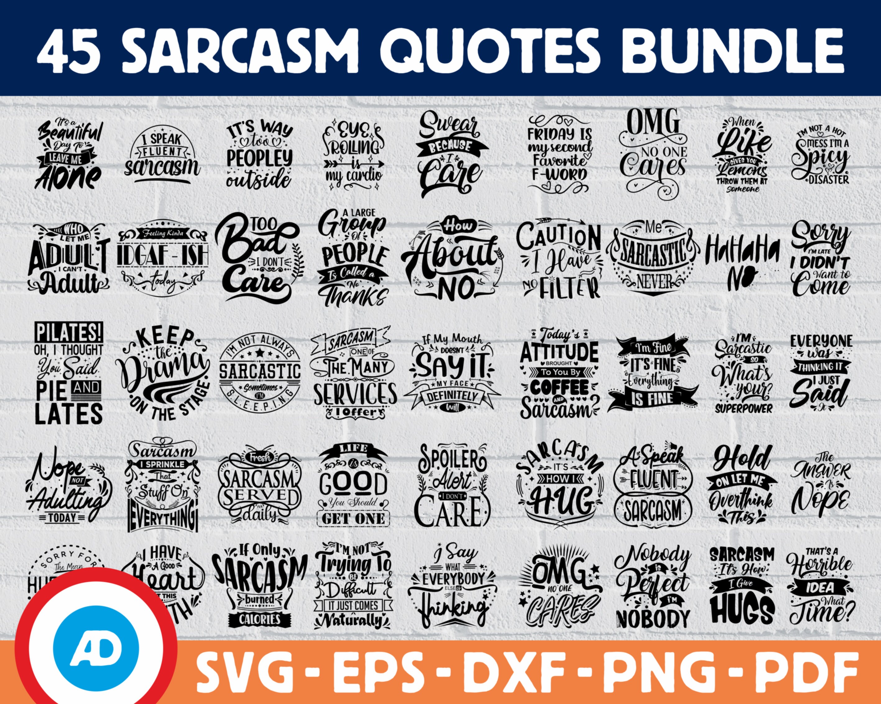 Art & Collectibles Clip Art for Silhouette 40 Inspirational Quotes SVG ...