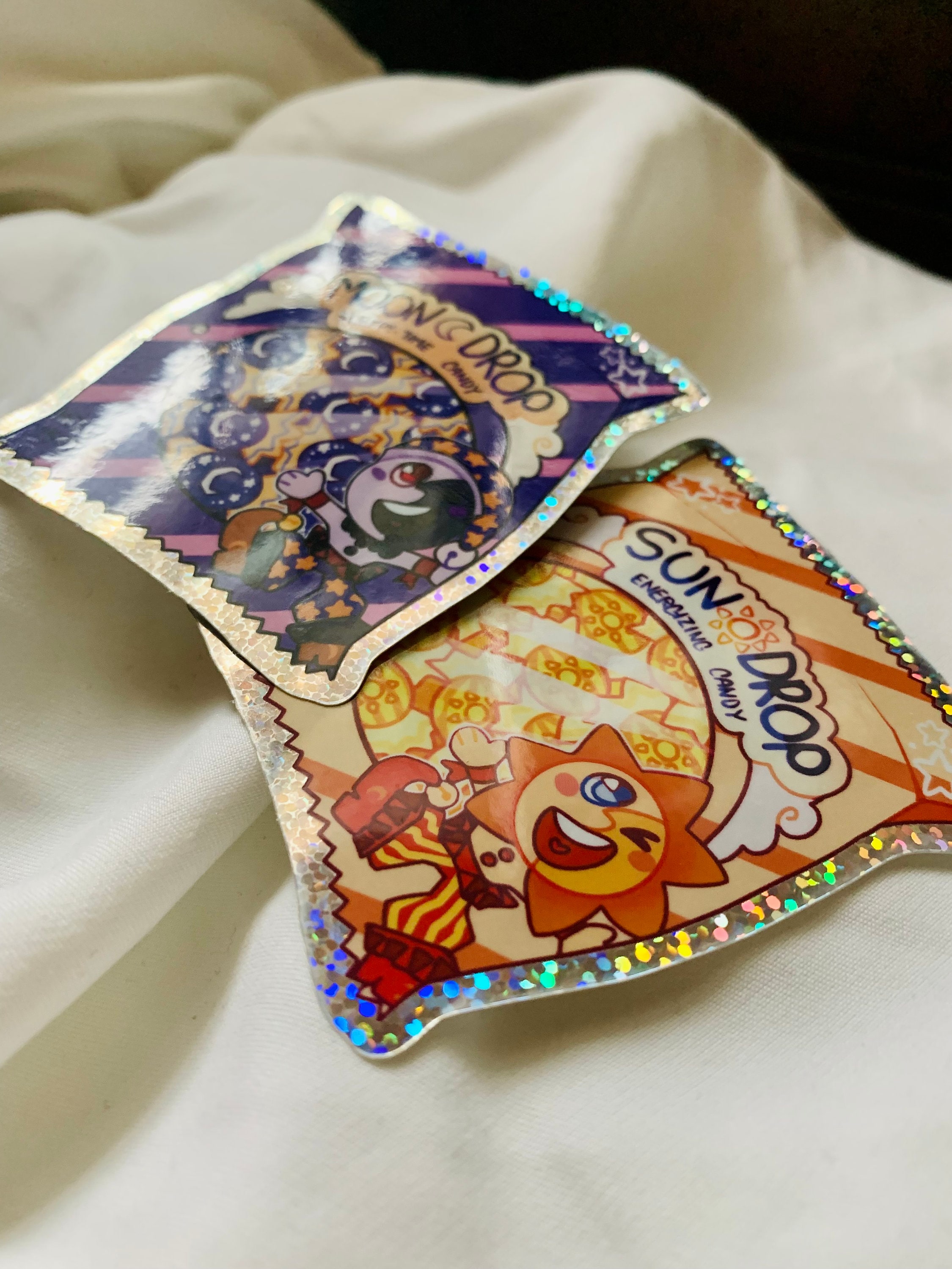 Sundrop & Moondrop Candy Stickers Candy Bags Security - Etsy UK