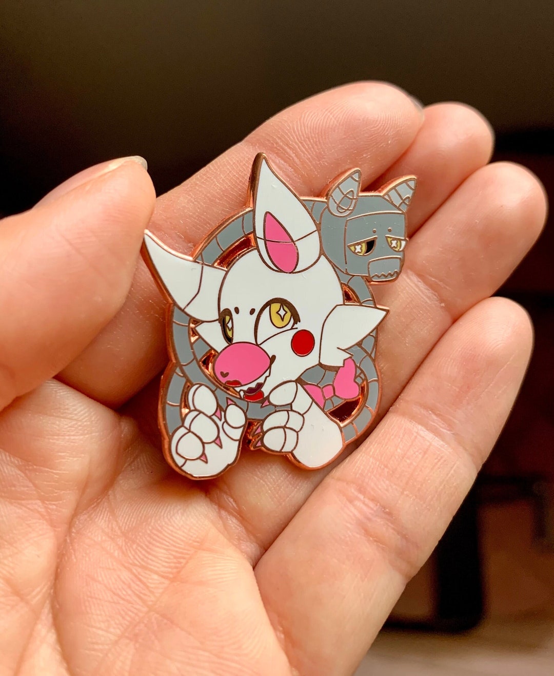 Mangle Enamel Pin Mangle Fnaf Hard Enamel Pin Five Nights At Freddys Etsy