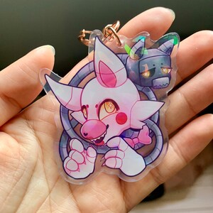 Mangle Keychain/ FNAF / 2.5in / Double Sided HOLOGRAPHIC Acrylic Keychains / Five Nights at ...