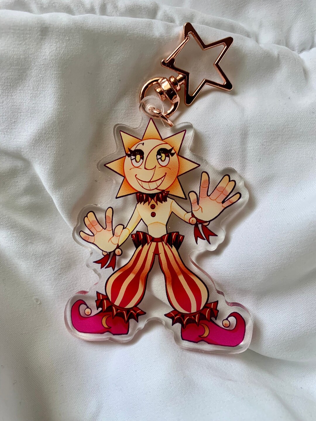 Sun Keychain/ Cute / 3in / Double Sided Acrylic Keychains / - Etsy