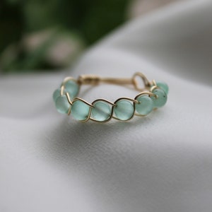 Braided Wire Rings| Beaded Wire Ring - Etsy