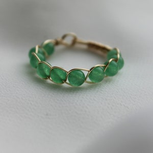 Braided Wire Rings| Beaded Wire Ring - Etsy