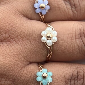 Cute Braided Wire Rings, Flower Wire Ring, Dainty Rings - Etsy
