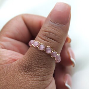 Braided Wire Rings| Beaded Wire Ring - Etsy