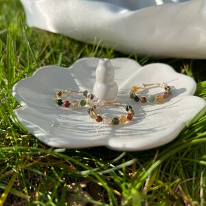 Indian Agate Braided Wire Ring - Etsy