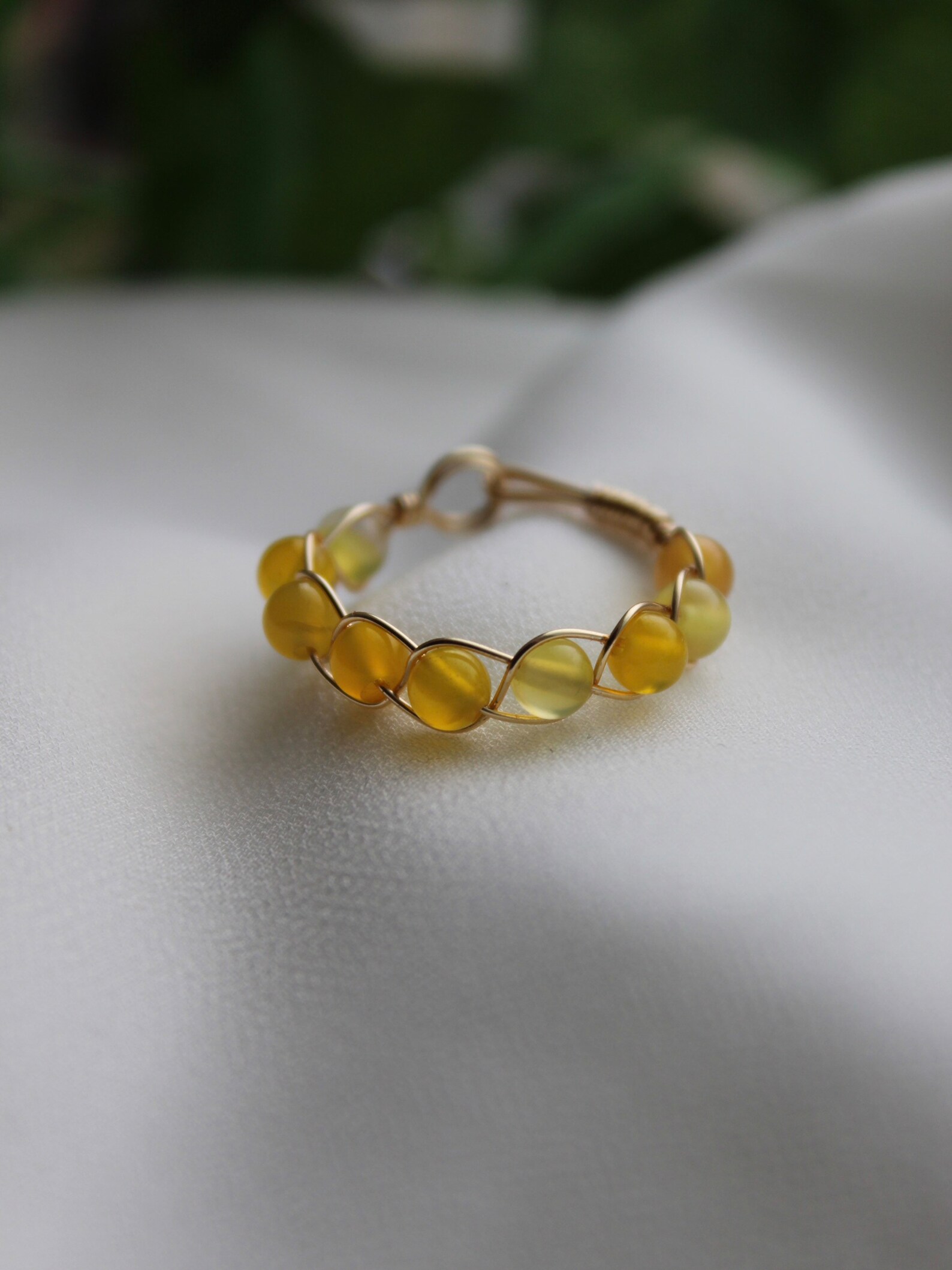Braided Wire Rings| Beaded Wire Ring - Etsy