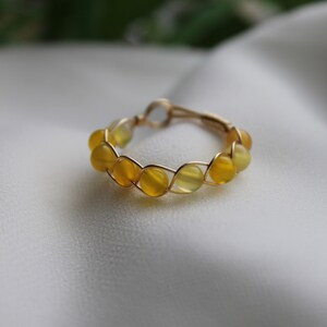 Braided Wire Rings| Beaded Wire Ring - Etsy