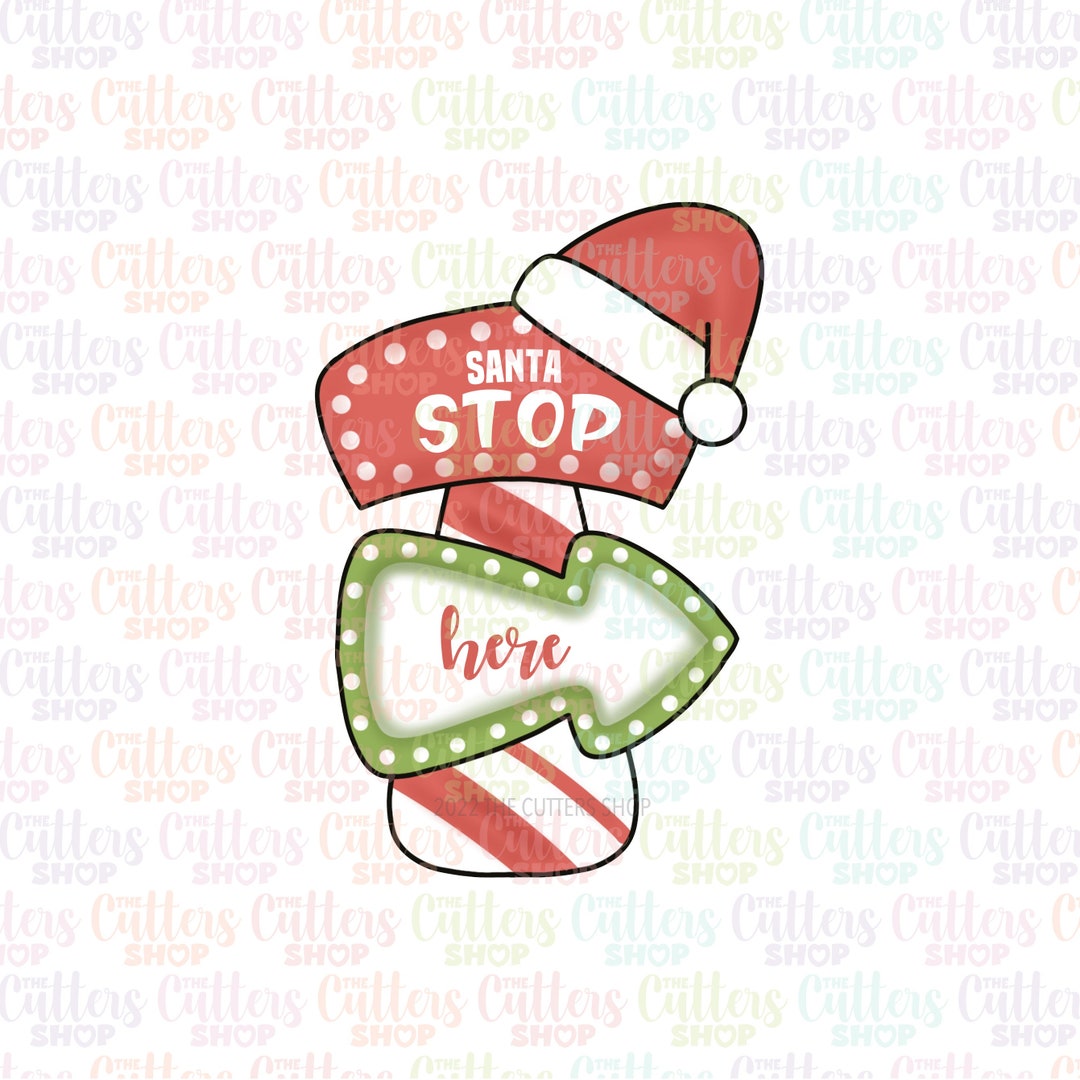 Stop Sign Cookie Cutter 22, Christmas Cookie Cutter or Fondant Cookie ...