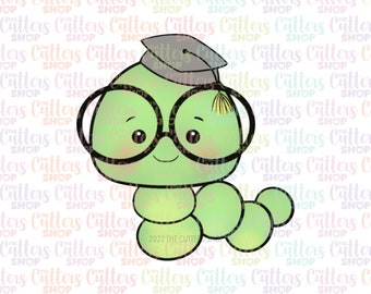Grad Worm Cookie Cutter - Etsy