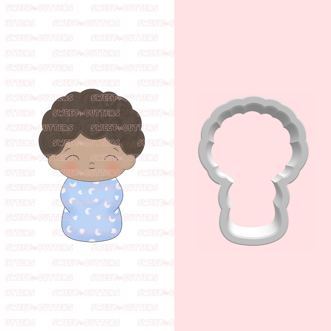 Swaddled Baby Boy Cookie Cutter, Baby Shower Cookie Cutter, Newborn ...