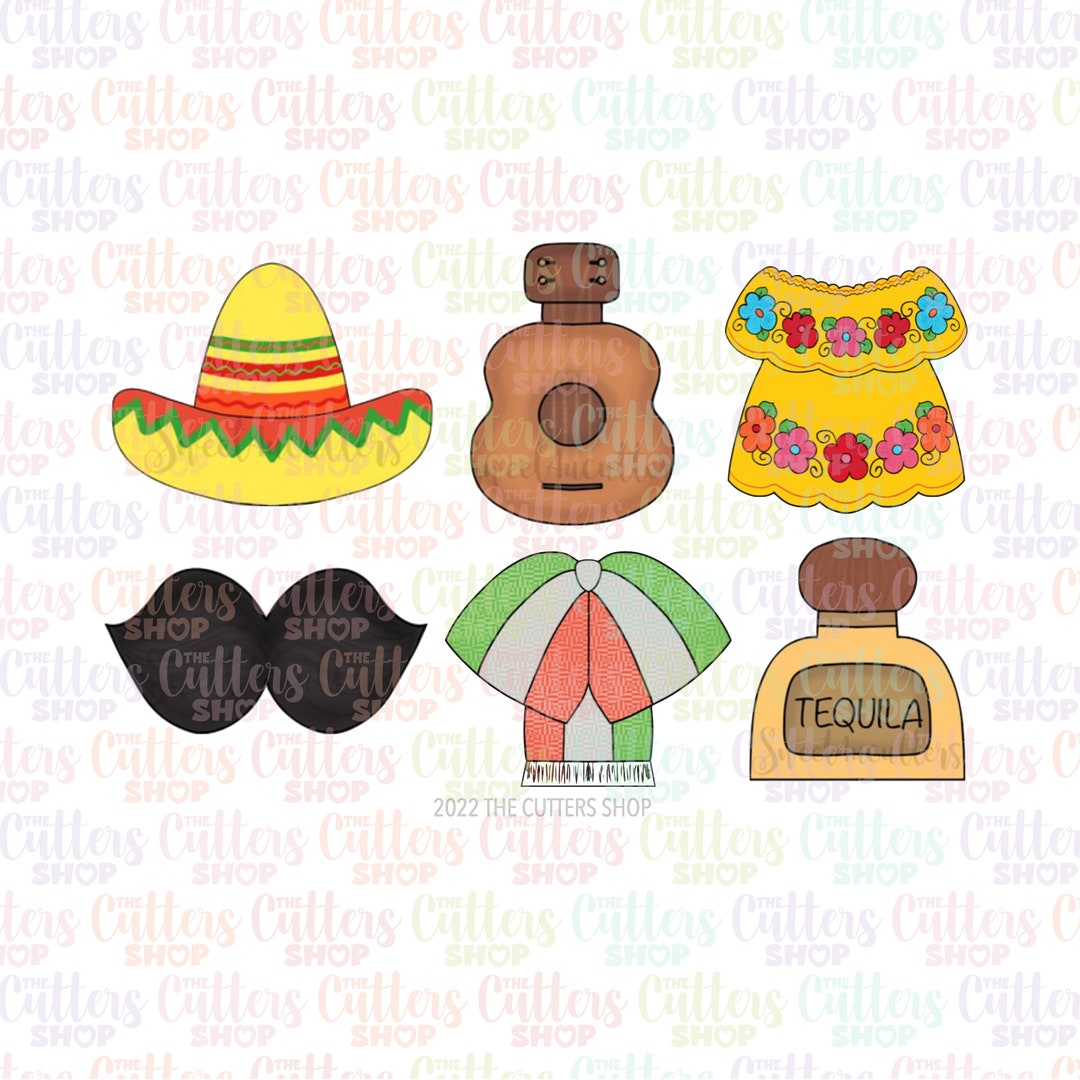 Mexico Mini Cookie Cutters - Etsy