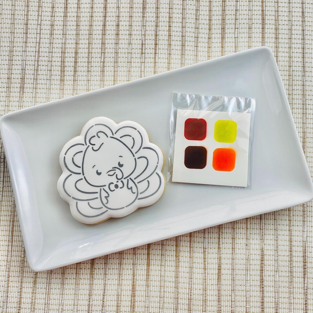 Turkey PYO Cookie Stencil, Fall Stencil, Thanksgiving Cookie Cutter ...