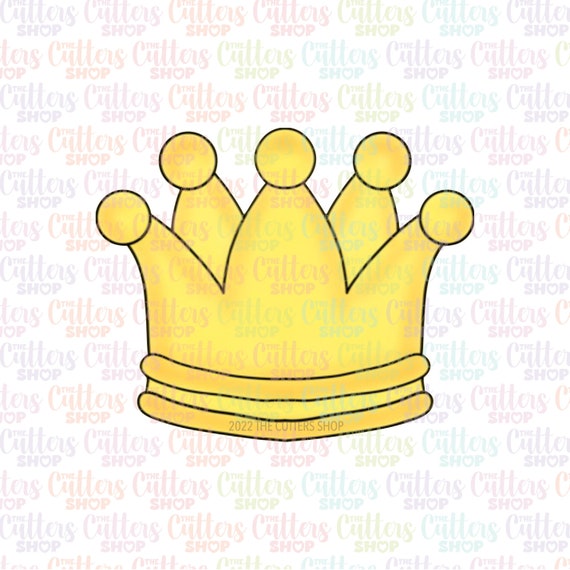 Yellow Crown Cookie Cutter | Etsy