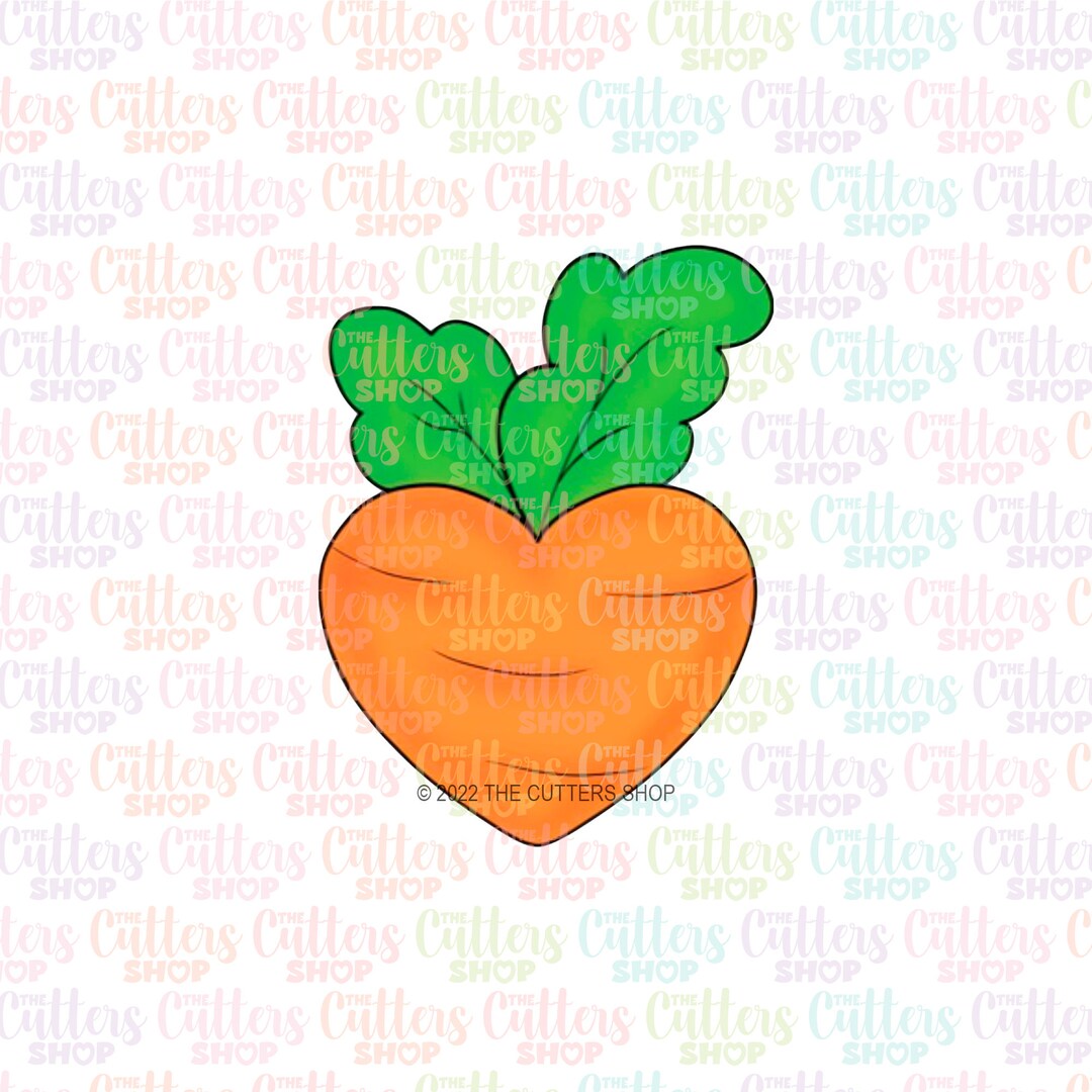 Carrot Heart Cookie Cutter - Etsy