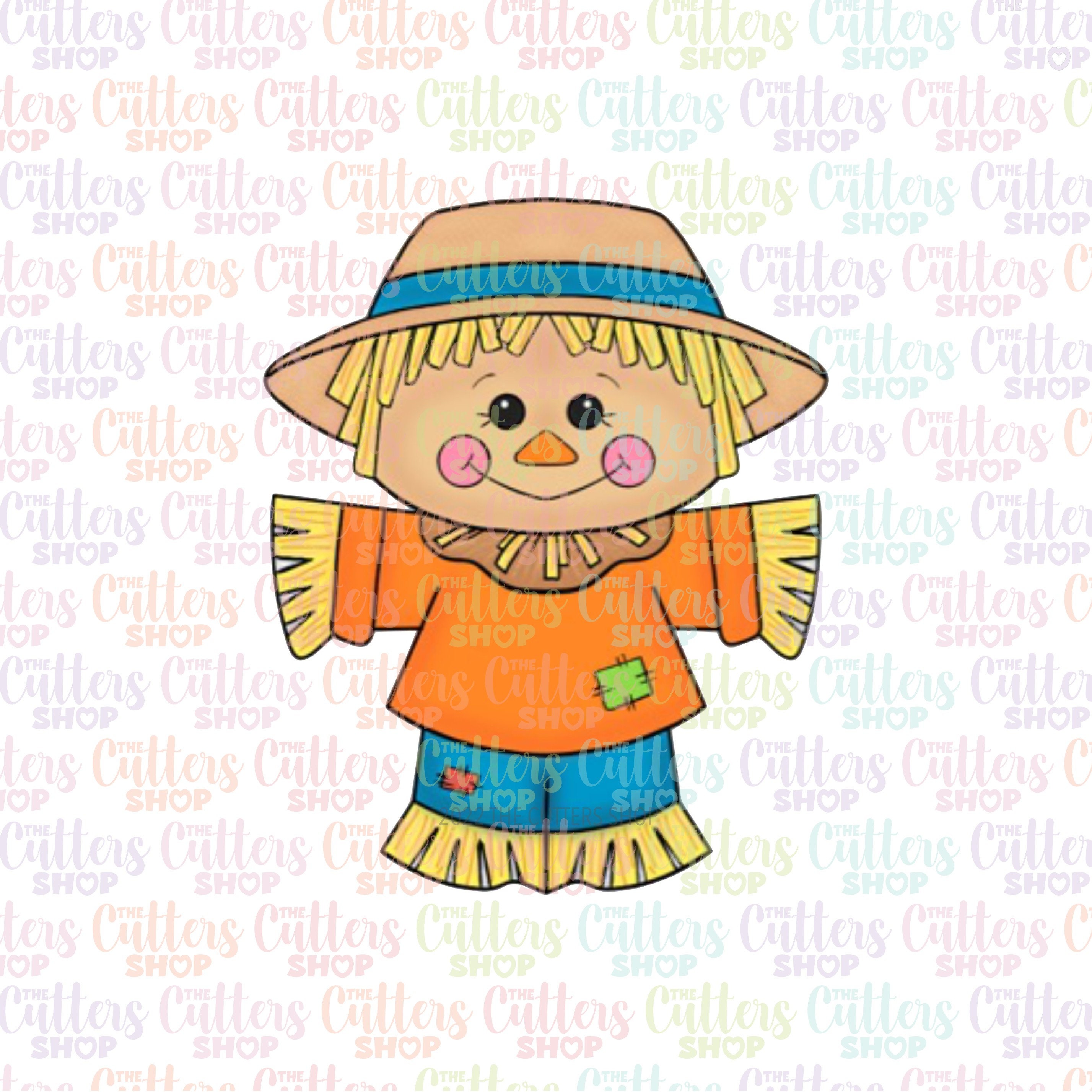 Scarecrow Cookie Cutter, Thanksgiving Cookie Cutter or Fondant Cookie ...