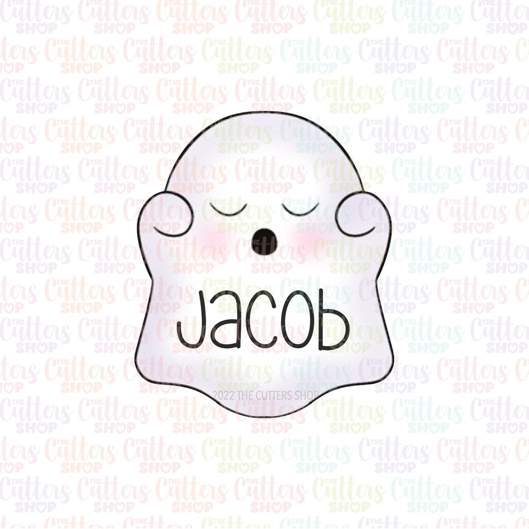 Jacob Ghost Cookie Cutter, Chubby Ghost Halloween Cookie Cutter ...