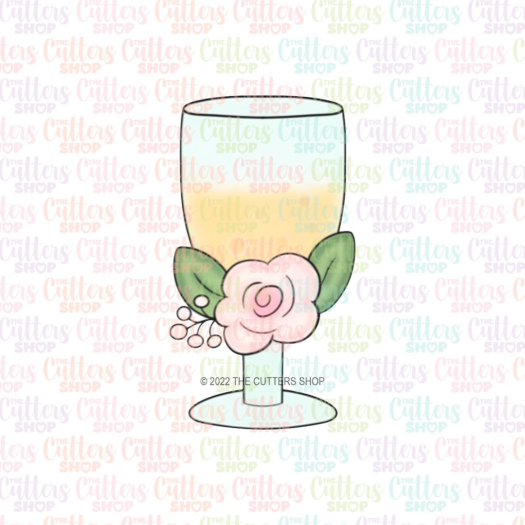 Wedding Glass Cookie Cutter - Etsy