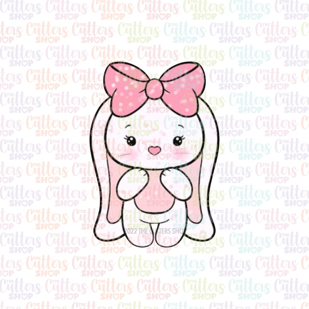 Bunny Pink Cookie Cutter - Etsy