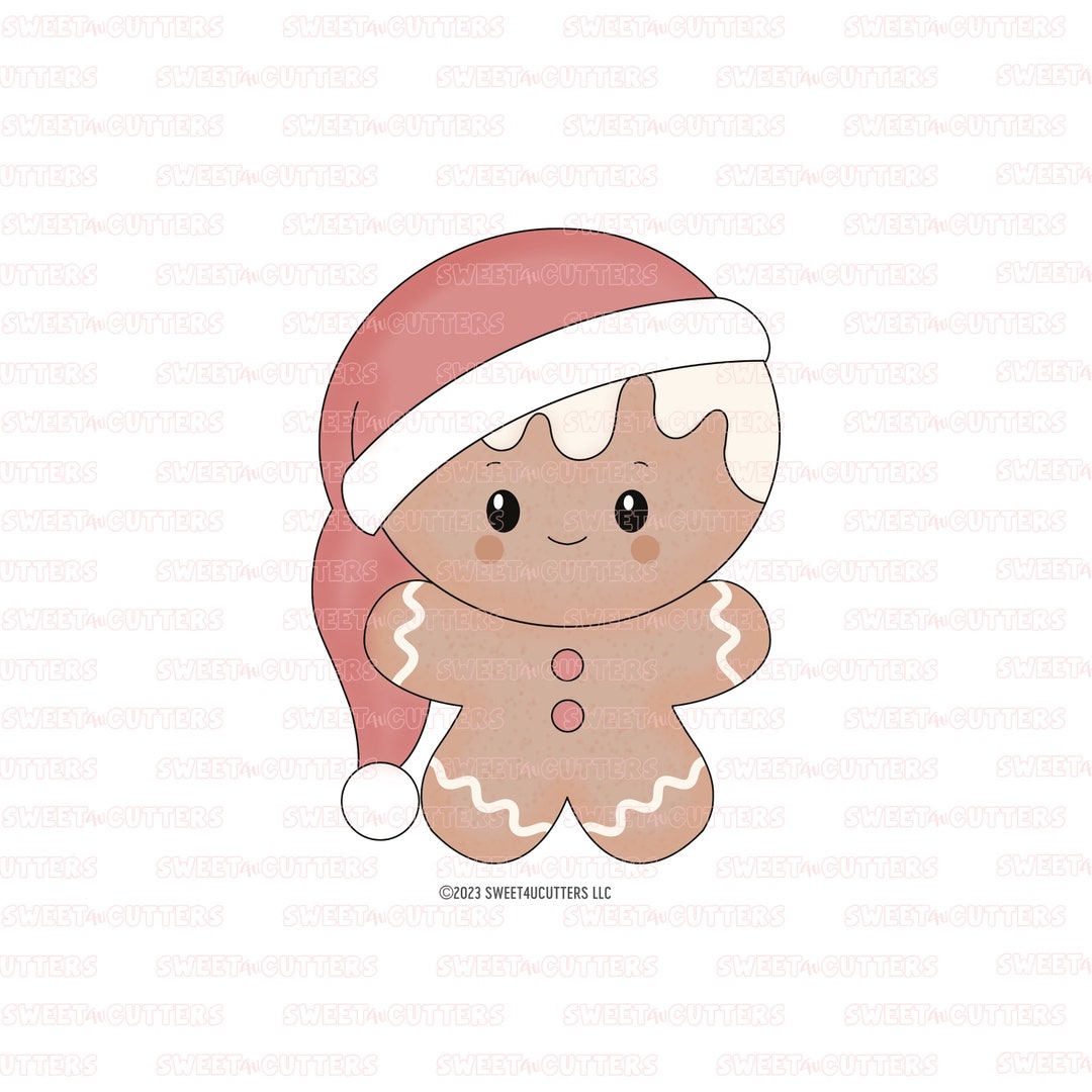 Ginger SH 23 Cookie Cutter,christmas Cookie Cutter, Fondant Cookie ...