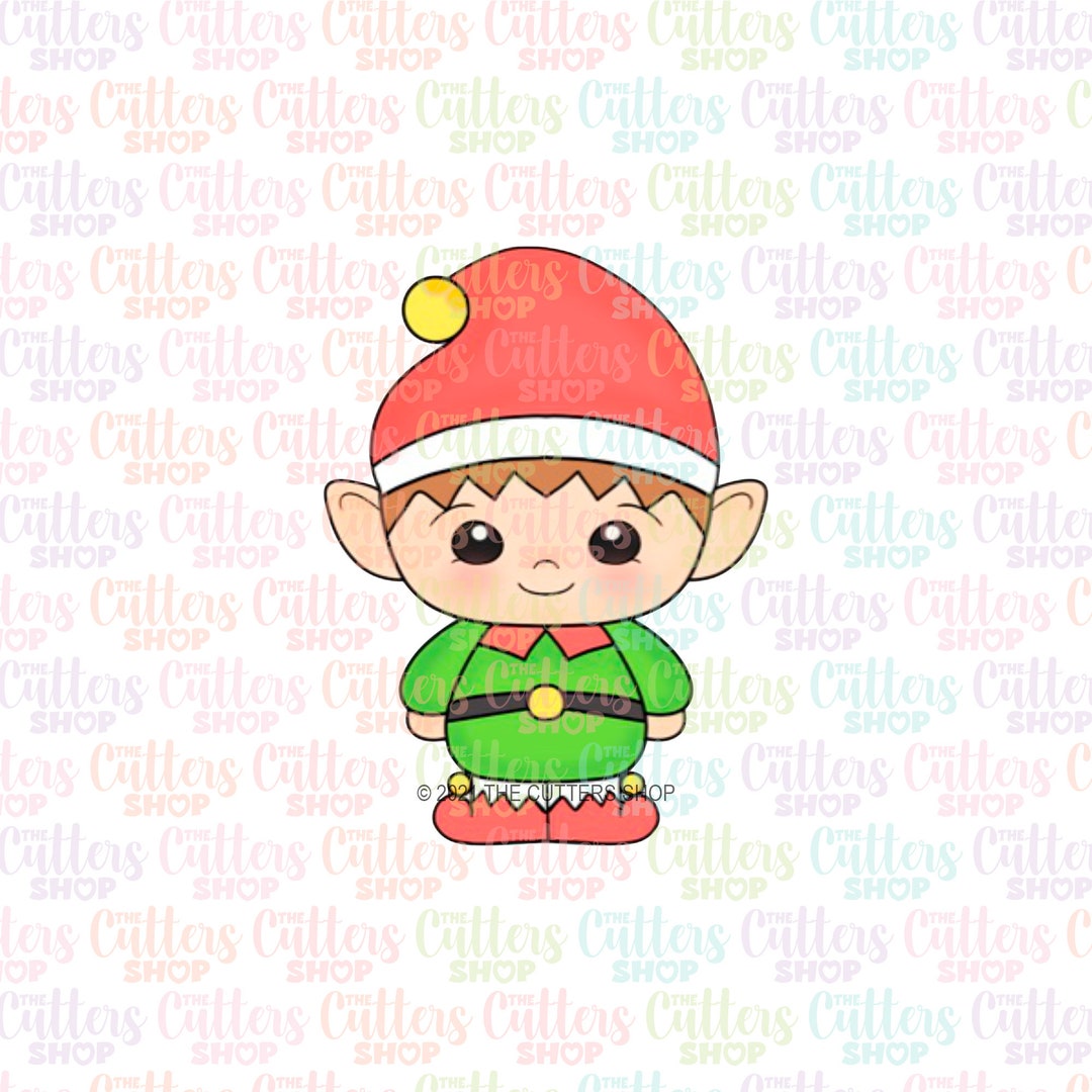 Elf Cookie Cutter, Christmas Cookie Cutter or Fondant Cookie Cutter - Etsy