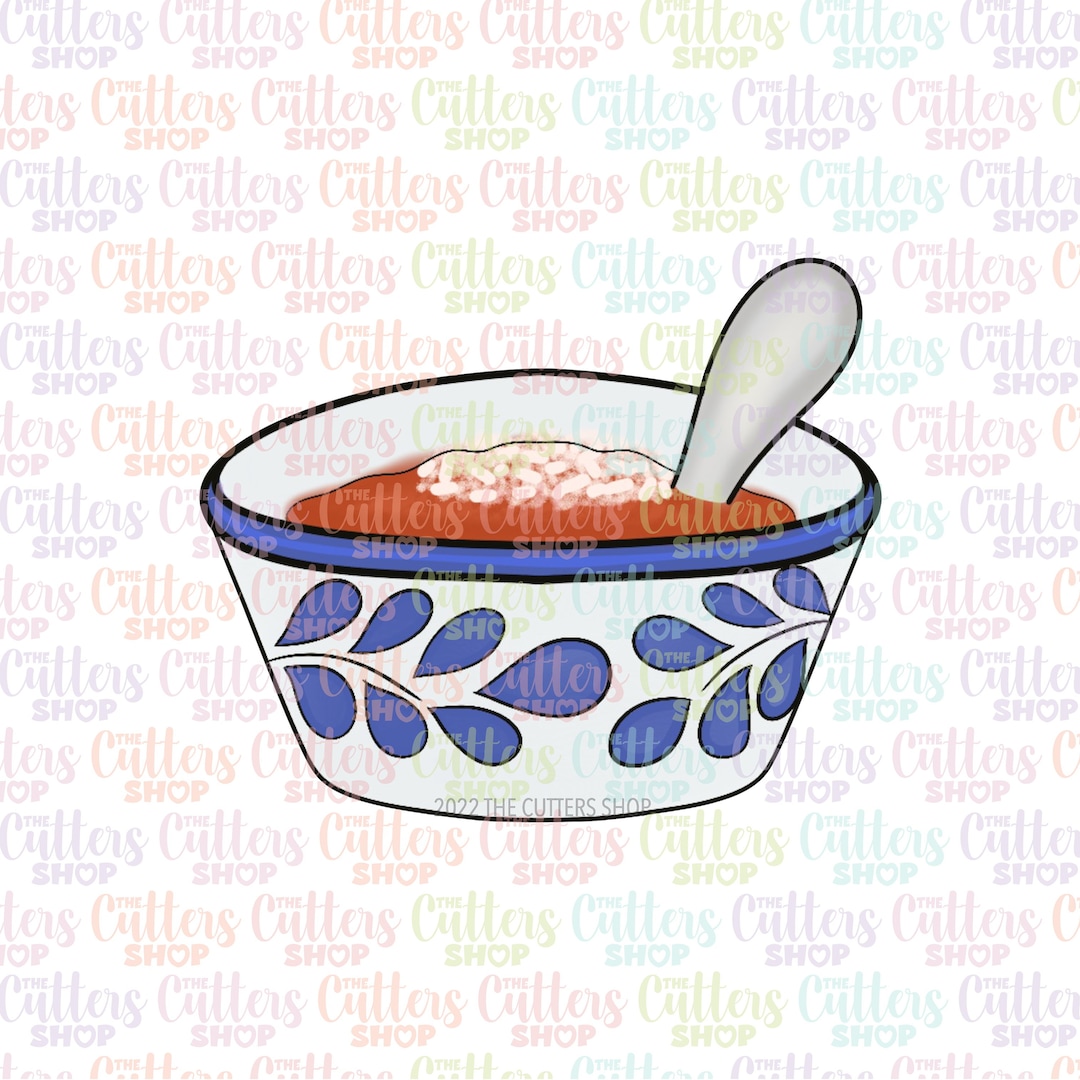 Pozole Cookie Cutter, Plate Cookie Cutter, Mexico Cookie Cutter, Bowl ...