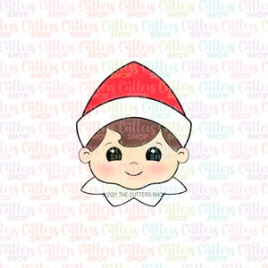 Elfie Face Cookie Cutter, Fondant Cookie Cutter, Christmas Cookie ...