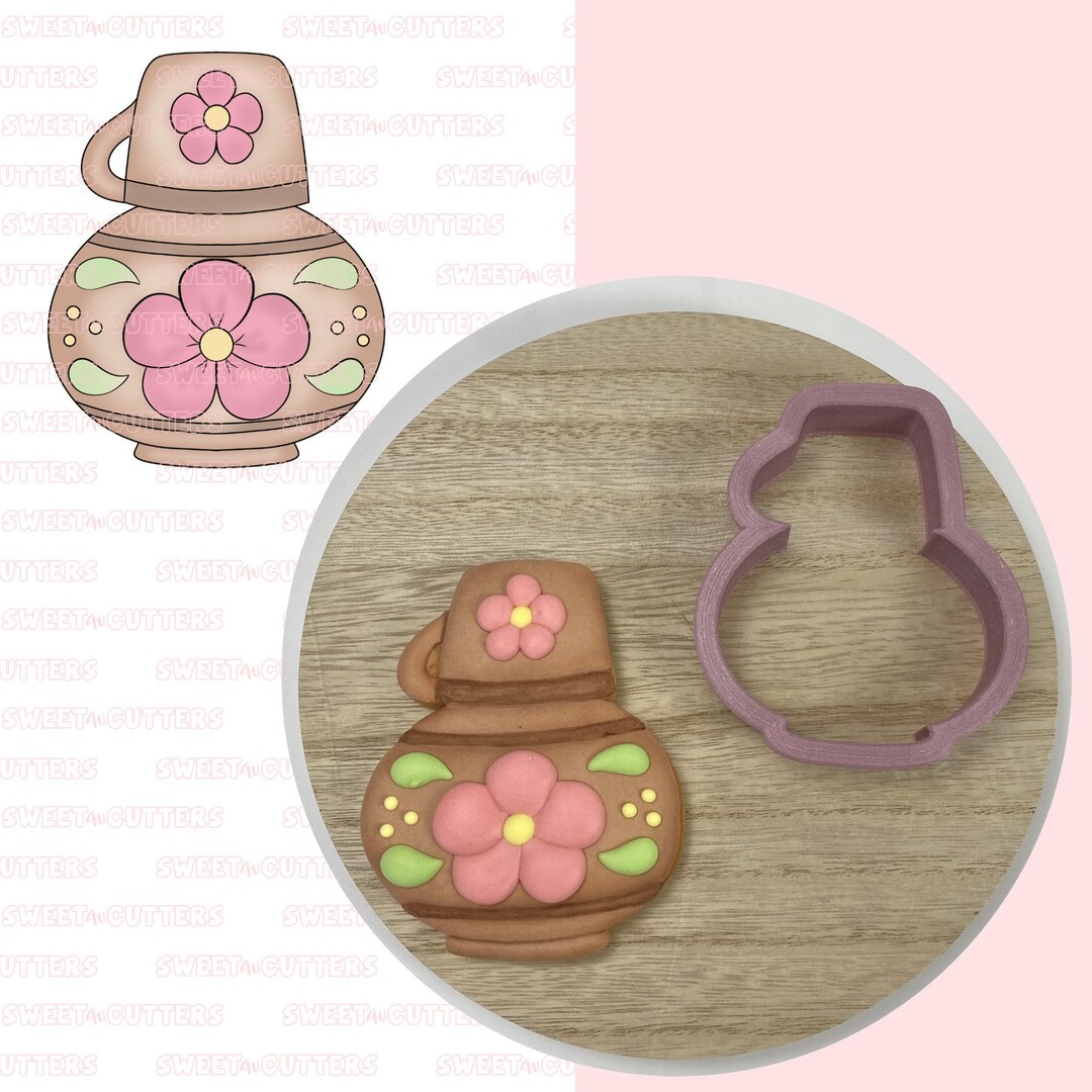 Botellon De Barro Cookie Cutter, Mexico Cookie Cutter, Fondant Cookie ...