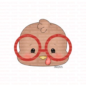 Turkey Face WG Cookie Cutter, Thanksgiving Cookie Cutter, Fall Cookie ...