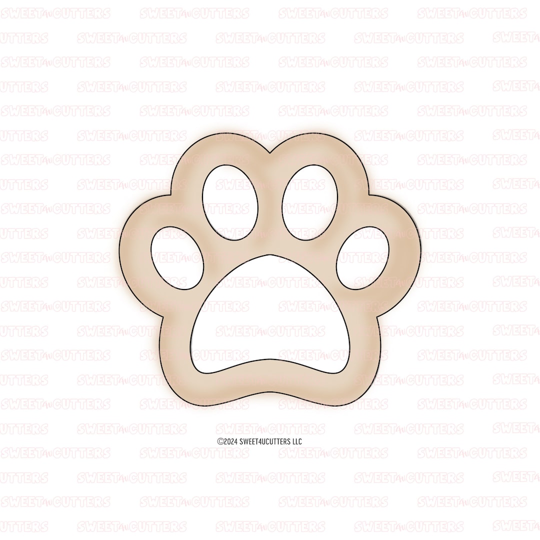 Dog Paw Cookie Cutter - Etsy