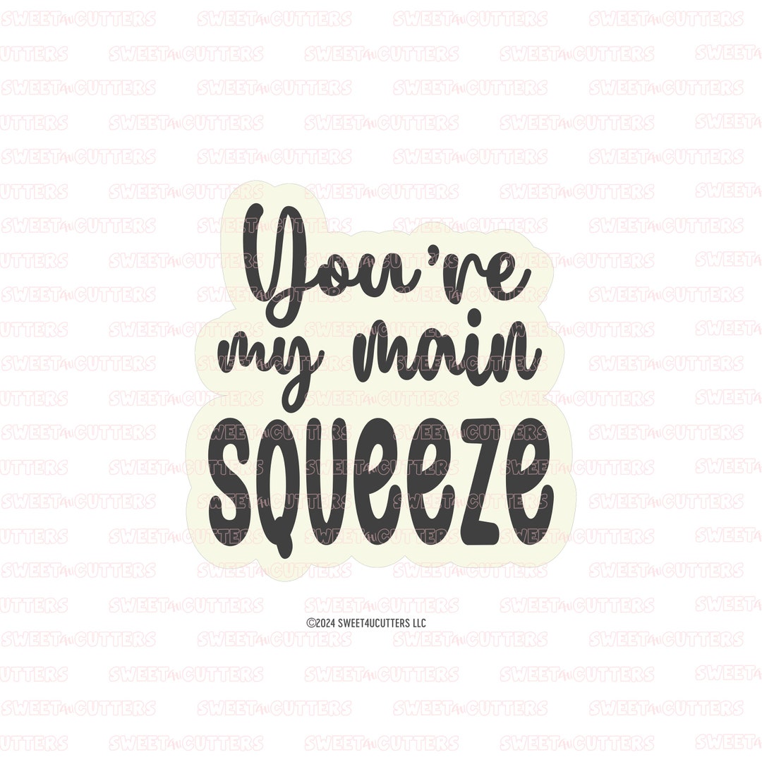 You Are My Main Squeeze Plaque Cookie Cutter 24 - Etsy
