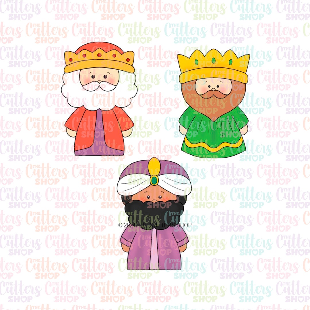 The Three Wise Men Cookie Cutters, Christmas Cookie Cutter or Fondant ...