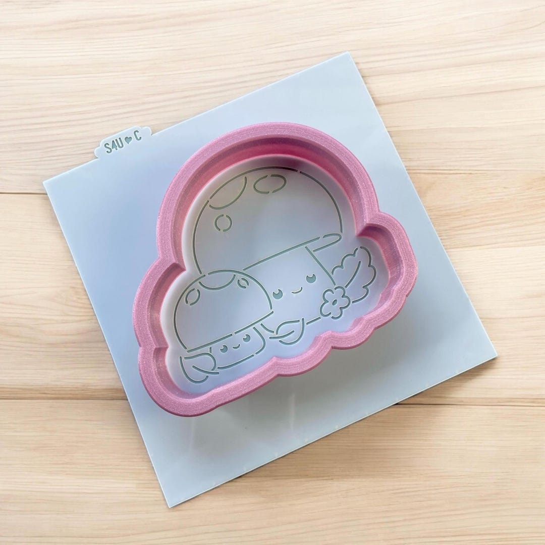Mushroom Cookie Stencil, PYO Fall Stencil, Fall Cookie Cutter With ...