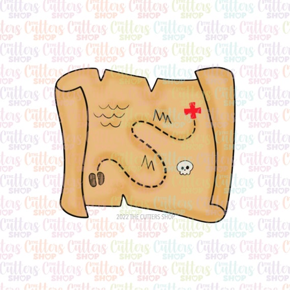 Treasure Map Cookie Cutter | Etsy