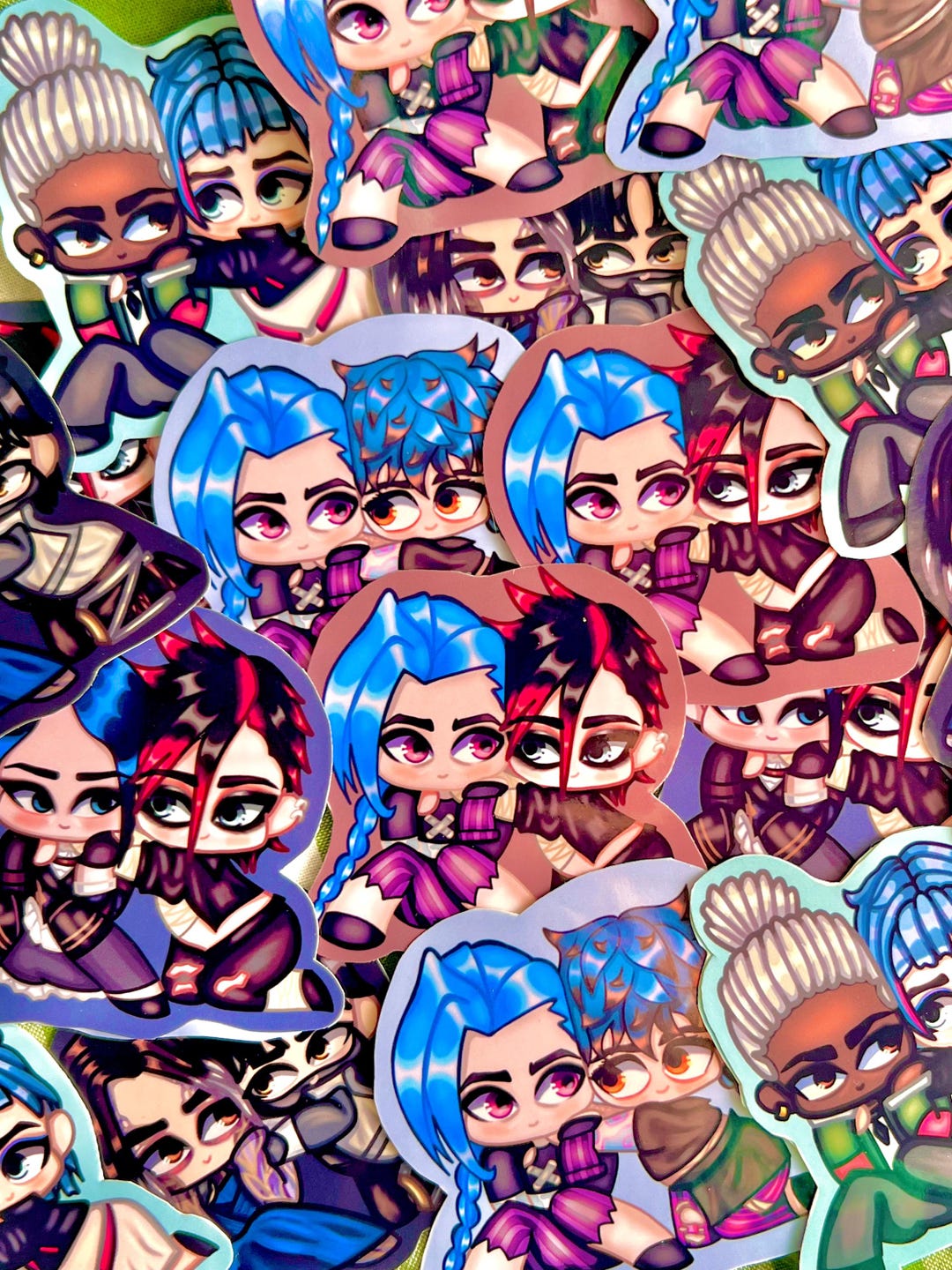 Arcane Vinyl Stickers: Jinx, Caitlyn, Vi, Viktor, Isha, Jayce, Ekko - Etsy