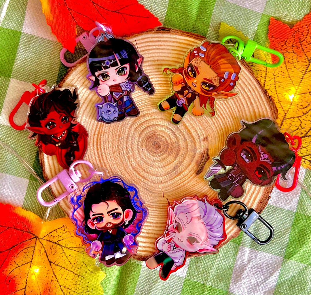 Baldur's Gate 3 (BG3) Companion Acrylic Keychains - Etsy