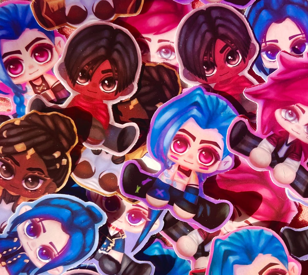 ARCANE Vinyl Stickers Jinx, Vi, Mel, Sevika, Mel, Caitlyn - Etsy