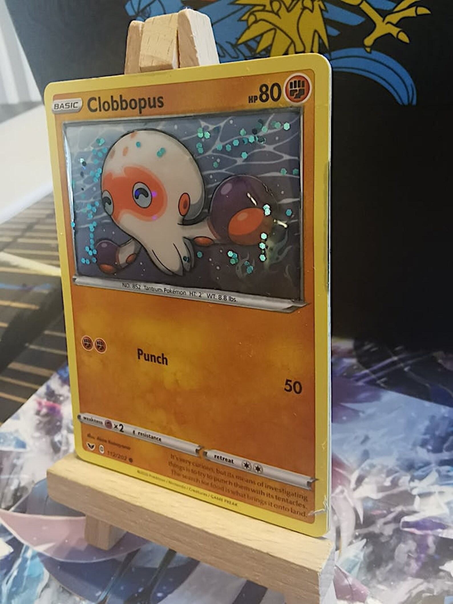 3d Handmade Unique Clobbopus Pokémon Card Etsy