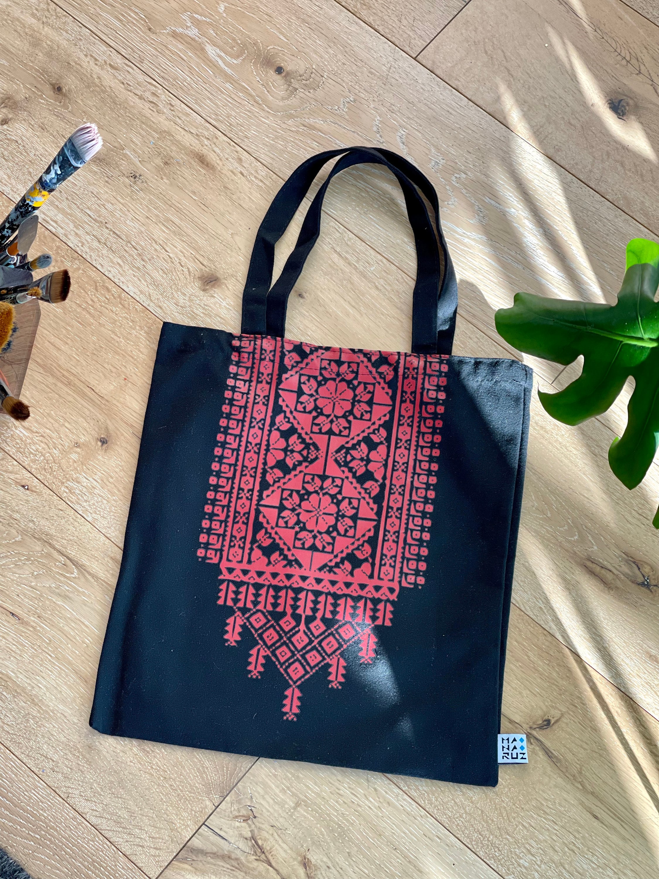 Red Tatreez Tote Bag Durable Canvas Palestine - Etsy Australia