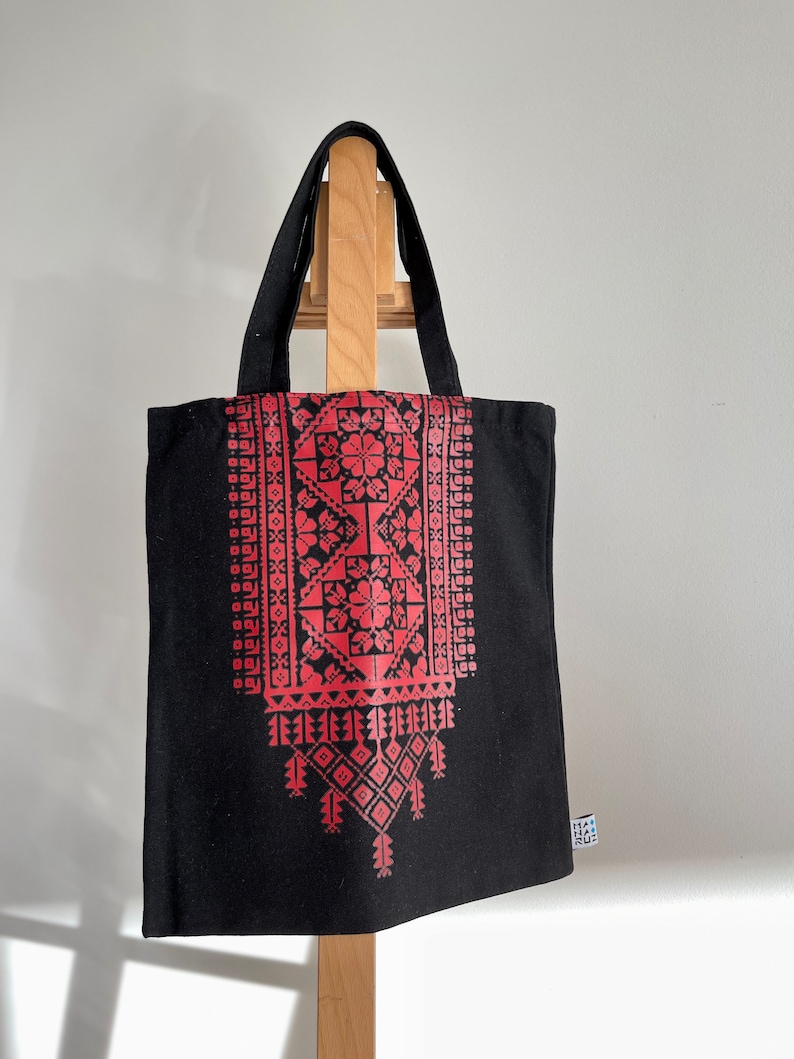 Red Tatreez Tote Bag Durable Canvas Palestine - Etsy Australia