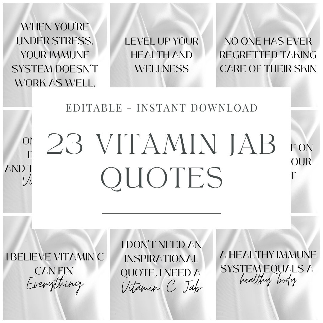 23 White Vitamin Boosters Quotes Vitamin Injections Aesthetics ...