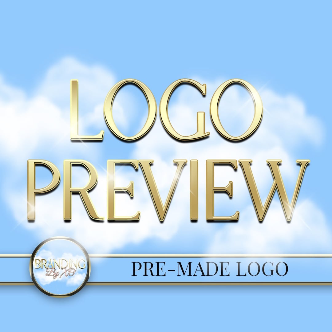 Premade Logo Preview, Try It Before You Buy It, Logo Preview, - Etsy