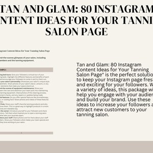 Tan and Glam: 80 Instagram Content Ideas for Your Tanning Salon Page ...