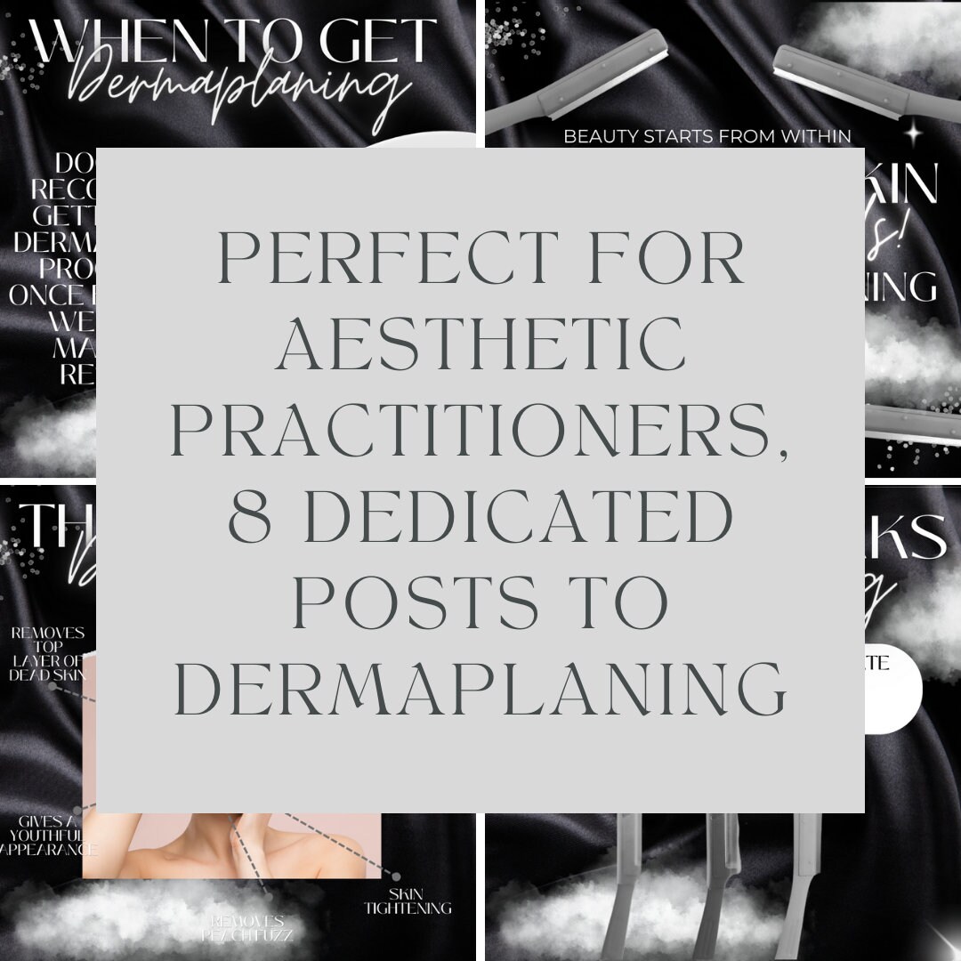 8 Black Silk Dermaplaning Epidermal Epiblade Aesthetics Templates ...