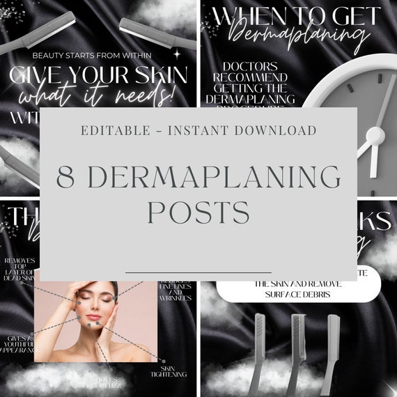 8 Black Silk Dermaplaning Epidermal Epiblade Aesthetics - Etsy