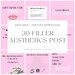 30 Filler Aesthetics Shareable Instagram Posts | Pre Made Pink ...