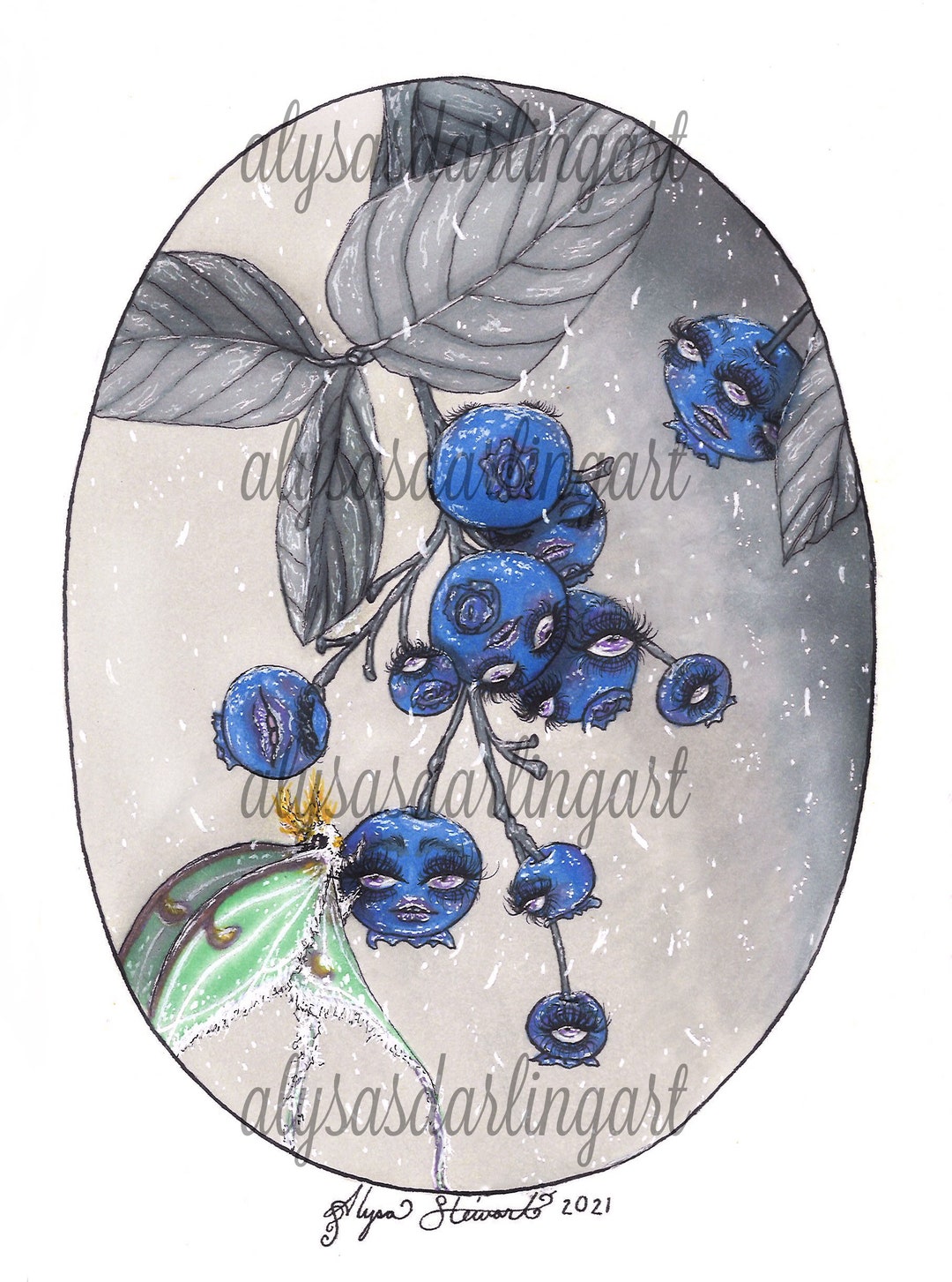 Feeling Blue Art Print - Etsy